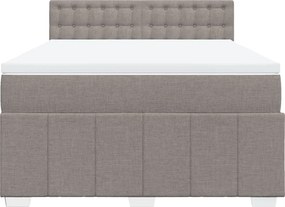 Box spring postel s matrací taupe 160x200 cm textil 3289437
