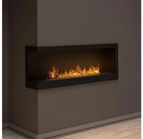 InFire - Rohový BIO krb 45x120 cm 3kW černá