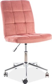 Nábytkáři ORFA Q-020 - VELVET - kancelářská židle - látka pudrová Bluvel 52 (OBRQ020VRA=1balík)Nosnost 100kg (S) (K150-E)