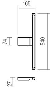 Redo 01-1228 nástěnné LED svítidlo Alf bílé, 11W, 3000K, 54cm