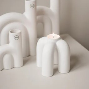 Keramický svícen Rope Candle White DBKD