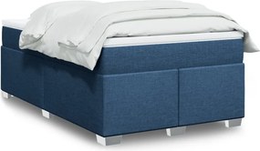 Box spring postel s matrací modrá 120x200 cm textil 3285129