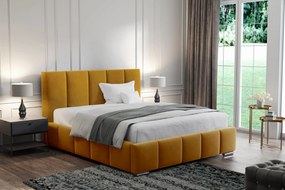 Postel MODEL 09 200x200 hořčicová - MAGIC VELVET 2212