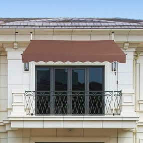 Costway Upínací markýza 200 cm široká Balkonová markýza bez vrtání odolná UV