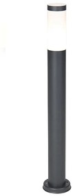 Bollard sloupková lampa antracitově šedá 80 cm IP44 opal - Rox