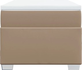Box spring postel s matrací cappuccino 100x200 cm umělá kůže 3285200