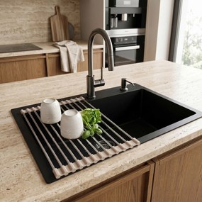 Rolovací odkapávač na dřez REA P12298B, béžový