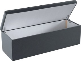 Čalouněná skříň barva šedá látka sametová