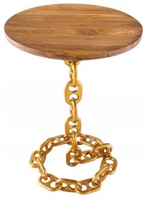 Dřevěný odkládací stolek Chain