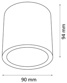 Venkovní bodové svítidlo OHIO 1xGU10/10W/230V IP54 černá