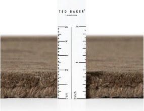 Hnědý vlněný kulatý koberec ø 200 cm Kensington Victoria – Ted Baker