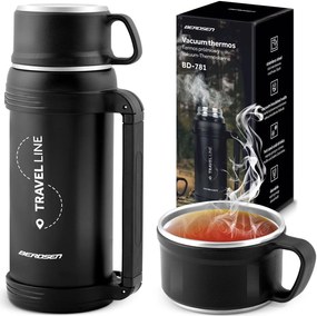 Berdsen vakuová termoska bd-781, 1500 ml, černá