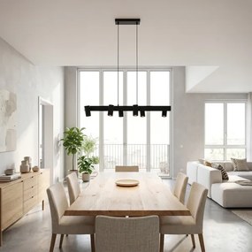 BRILAGI - LED RGBW Stmívatelný lustr na lanku SELE 6xGU10/6,5W/230V černá