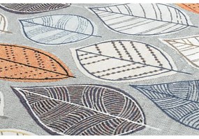 Kusový koberec Barevné listy šédý 140x190cm