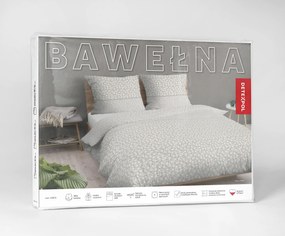 Detexpol Bavlněné povlečení 220x200 Béžová s drobnými květy - romantický vzor, 100% bavlna - 5336 B - Soft Meadow