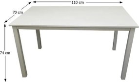 Tempo Kondela Jídelní stůl ASTRO 110, bílá