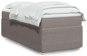 Box spring postel s matrací taupe 90x190 cm textil