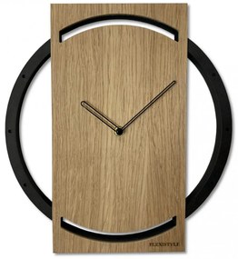 Luxusní hodiny s motivem přírodního dubu WOOD OAK 2