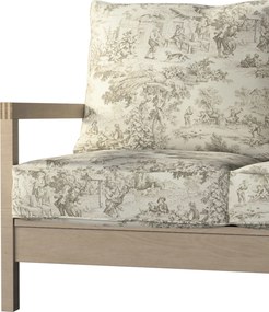 Potah na pohovku IKEA  Lillberg 3-místná nerozkládací barva hnědá látka vzorované