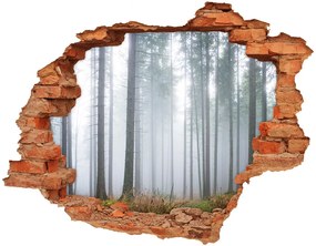 Wallmuralia Nálepka fototapeta 3D výhled Mlha v lese 90x70 cm