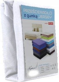 Prostěradlo S Gumou Jersey Vip Bok 30CM Bavlněné Bílé 80x220