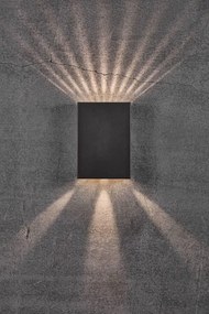 NOR 2019051003 Venkovní nástěnné svítidlo Fold 15 2x3,5W LED černá čirá - NORDLUX