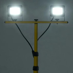 LED reflektor se stojanem 2 x 20 W studené bílé světlo 149659