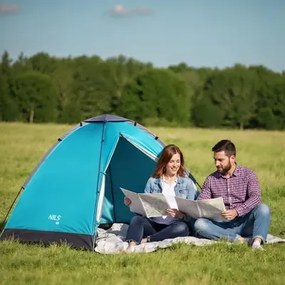 NILS Camp NC3021 modrý / Turistický stan / 2 osoby / 205 x 150 x 105 c