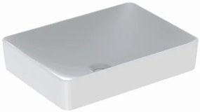 Geberit VariForm - Umyvadlo na desku 550x400 mm, bez přepadu, bez otvoru pro baterii, bílá 500.779.01.2