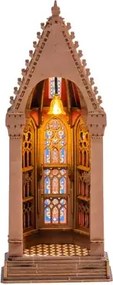 RoboTime 3D dřevěná skládačka Geometrická katedrála / 3D puzzle / LED