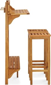 vidaXL 3dílný barový set na balkon masivní akáciové dřevo [310254]