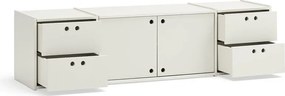 Krémový TV stolek 157x42x40 cm Wally – Teulat
