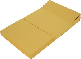 Skládací matrace/křeslo, 2v1, žlutá, VEDIS
