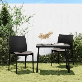 Zahradní židle 2 ks antracitové 50 x 46 x 80 cm polypropylen,  364729