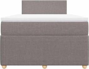 Box spring postel s matrací taupe 120x190 cm textil 3287392