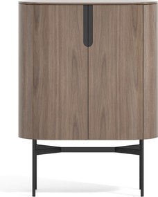 Komoda Silario 95 cm ořech/mramor