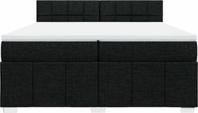 Box spring postel s matrací černá 200x200 cm textil 3289477
