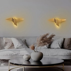 LED nástěnné svítidlo ve zlaté barvě Pacali – Opviq lights
