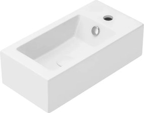 UPTrend Obdélníkové keramické umyvadlo na desku/závěsné AURIS P TR4127A, bílá lesk