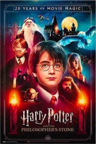 Plakát, Obraz - Harry Potter - Philosopher's stone - 20th anniversary, (61 x 91.5 cm)