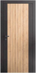 Interiérové dveře vasco doors NERO lamely Průchozí rozměr: 60 x 197 cm, Orientace dveří: Pravé dveře