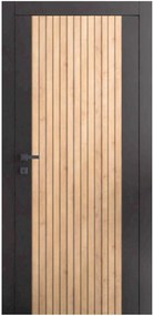 Interiérové dveře vasco doors NERO lamely Průchozí rozměr: 70 x 197 cm, Orientace dveří: Pravé dveře