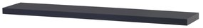 Polička nástěnná 120 cm, MDF, barva tmavě šedý mat, baleno v ochranné fólii - P-002 GREY2