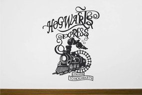 Lepy.cz Samolepka na zeď Harry Potter - Express Bradavice Velikost (šířka x výška): 50x65cm, Barevná varianta: Krémová