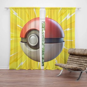 Sablio Závěs Pokemon ball Exploze: 2ks 140x250cm