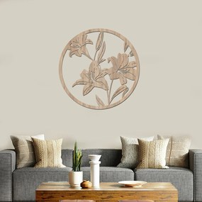 dřevo života Dřevěná dekorace LILIE Rozměry (cm): 95, Barevný vzor: Světlý dub