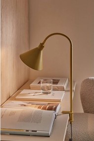 Hnědá kovová stolní lampa s ohybatelnou konstrukcí/s klipem (výška 50 cm) Flexi Torino – Ellos Home