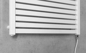 Aqualine Aqualine, TONDI-E elektrické topné těleso, rovné, 600x970 mm, 400W, bílá, DE460T
