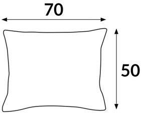 SATÉNOVÝ POVLAK NA POLŠTÁŘ 50X70CM ČERVENÁ