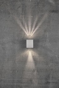 NOR 49711001 Venkovní nástěnné svítidlo Canto Kubi 2 2x6W LED bílá čirá - NORDLUX